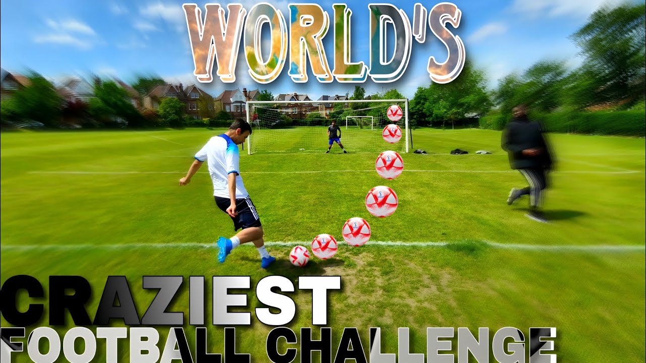WORLD'S CRAZIEST FOOTBALL CHALLENGE! - YouTube