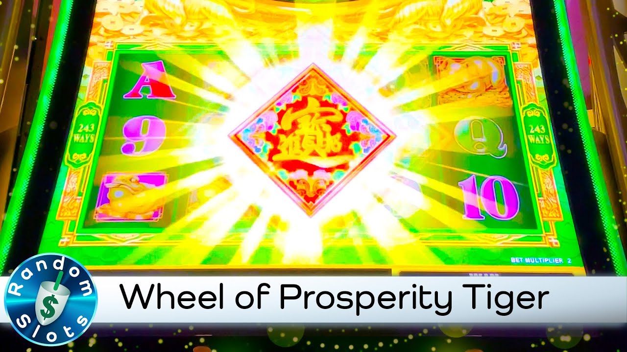 Wheel of Prosperity Tiger Slot Machine Bonus Wheel - YouTube