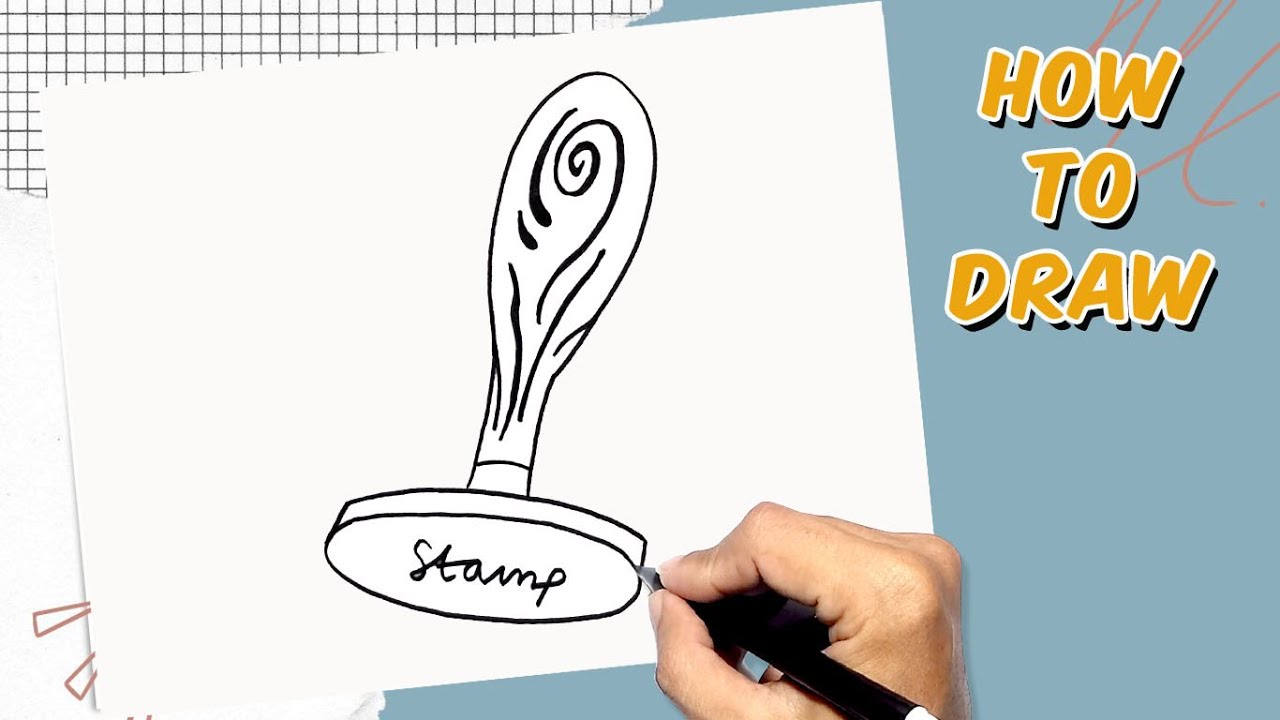How to Draw Stamp Tools - YouTube