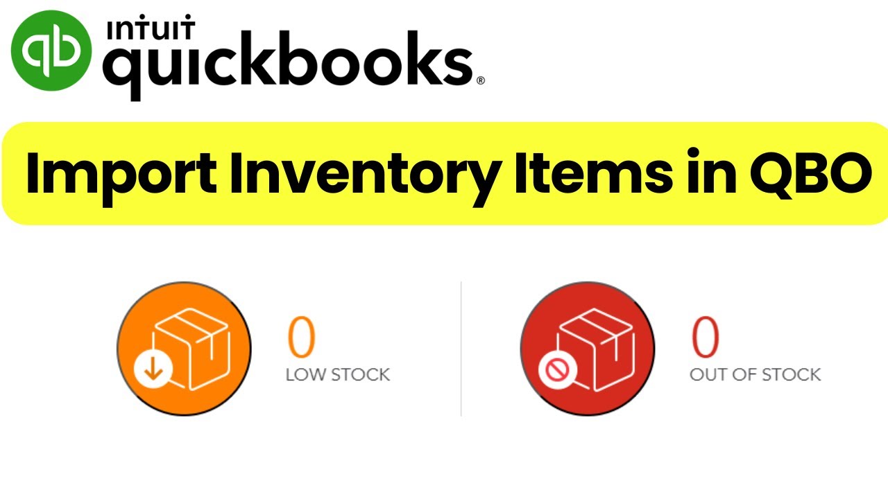 How to Import Inventory Items in QuickBooks Online - YouTube