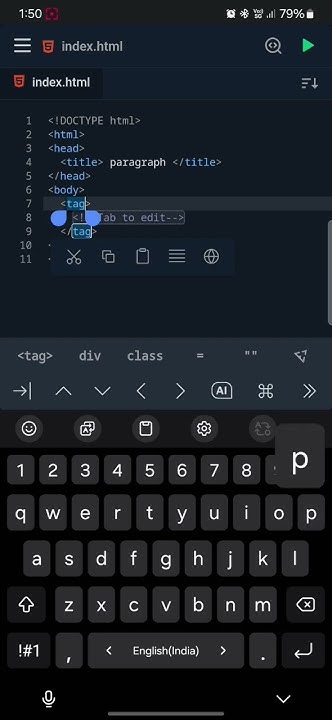 Paragraph Tag In Html Language For Practice Spck Editor Tutorial Youtube Html Practice