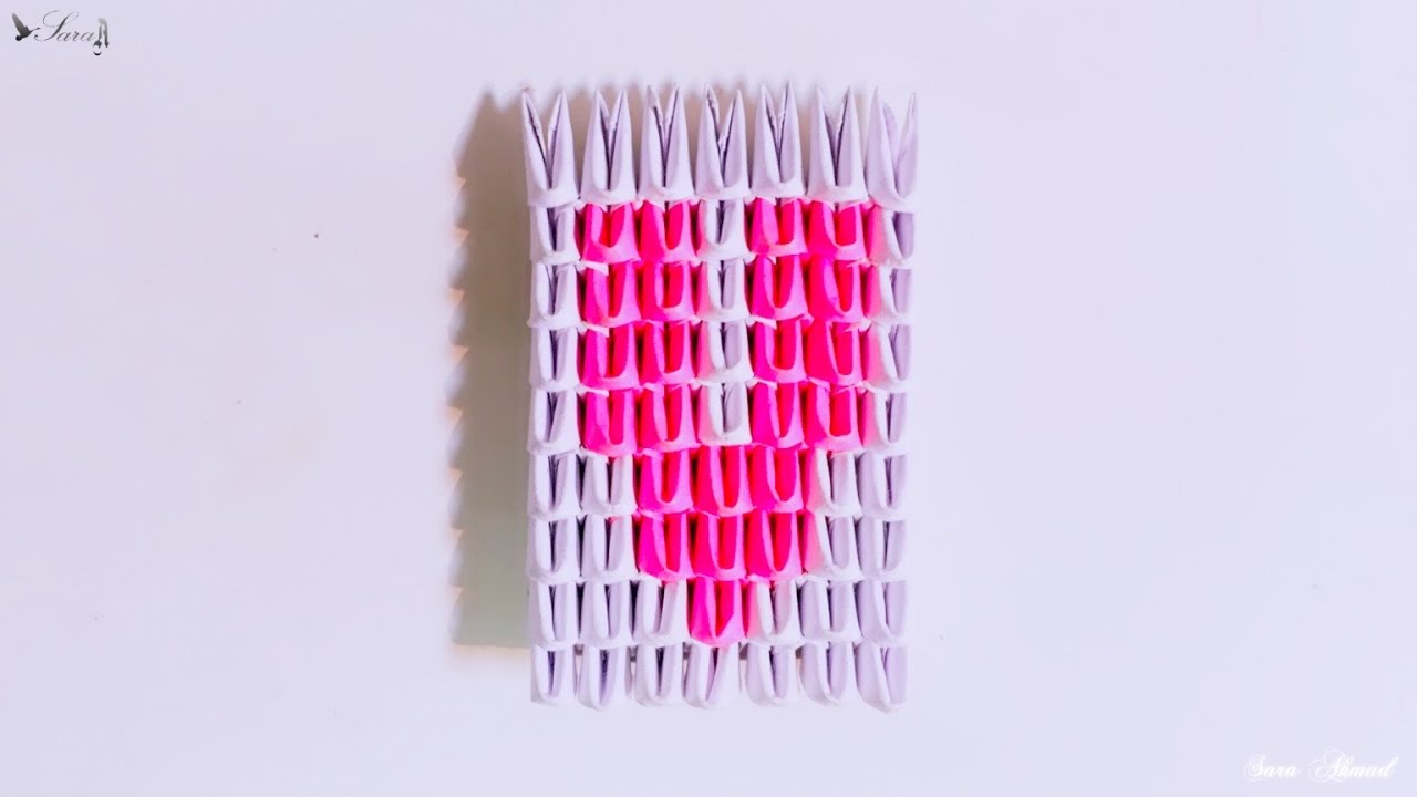 How to make 3d origami Letter ( V ) - YouTube