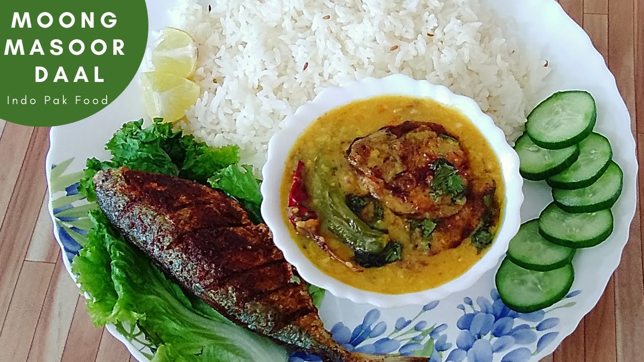 Moong Masoor Ki Daal- Moong Masoor Daal Tadka -Daal Fry- Moongi Masra ...