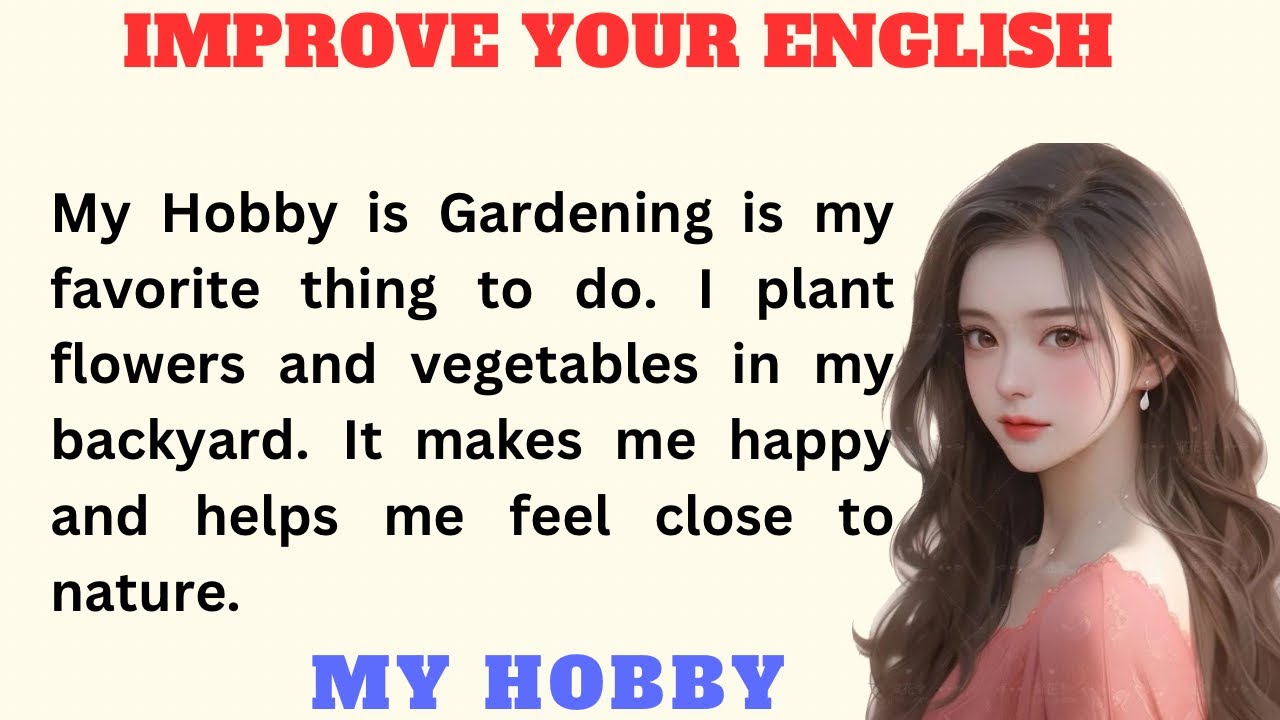 My Hobby | Improve your English | Learning English Speaking | Level 1 ...
