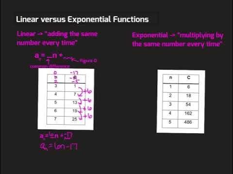 Linear versus Exponential Functions.mp4 - YouTube