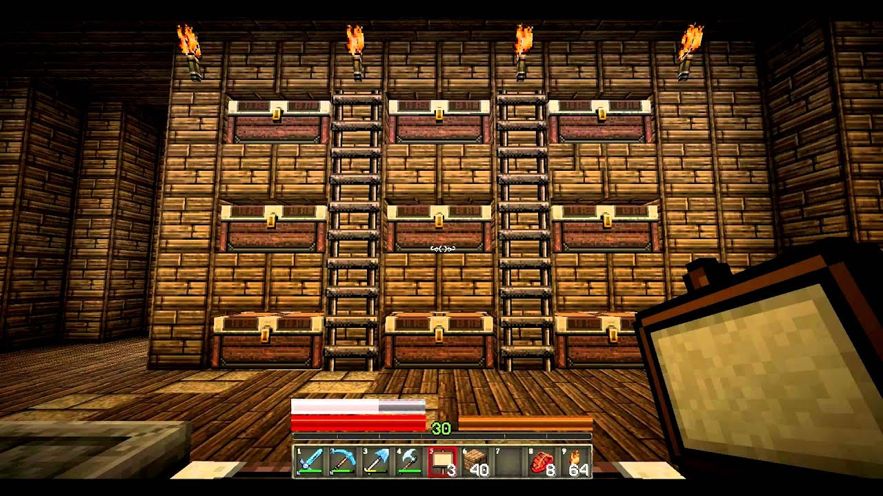 Minecraft Tutorial: How to make a Chest/Box Wall - YouTube