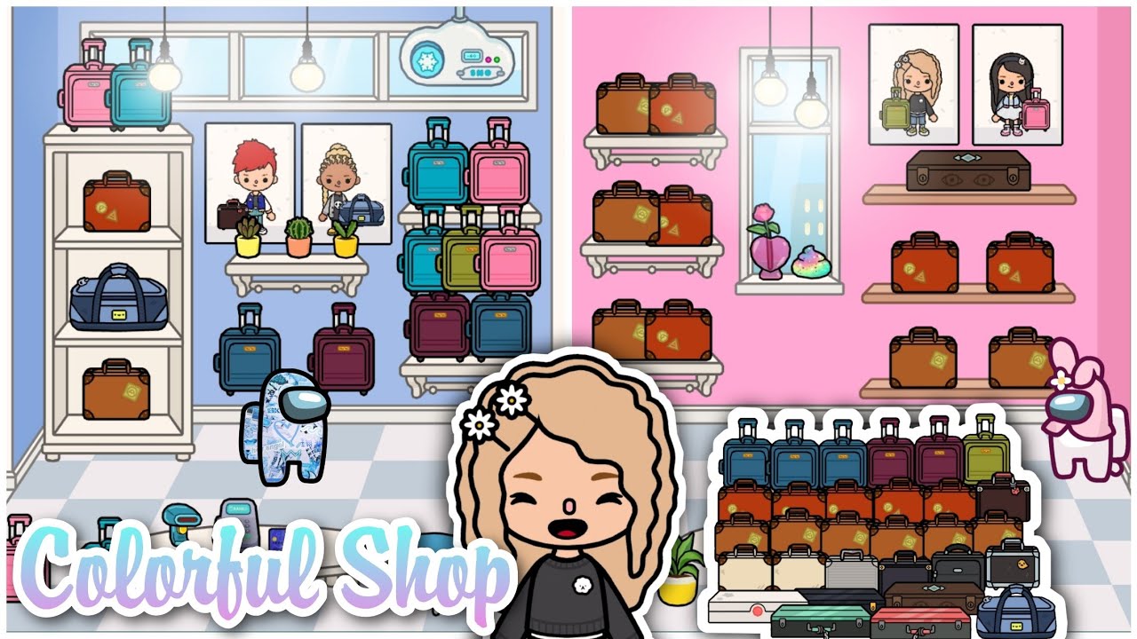 Toca Life World New Colorful Shop of Briefcases Luggages and Suitcases ...