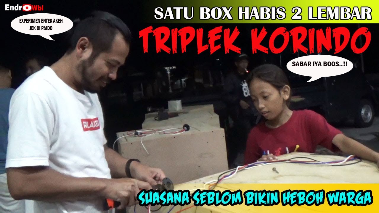 SATU BOX HABIS DUA LEMBAR TRIPLEK KORINDO BOX BARU BREWOG AUDIO - YouTube