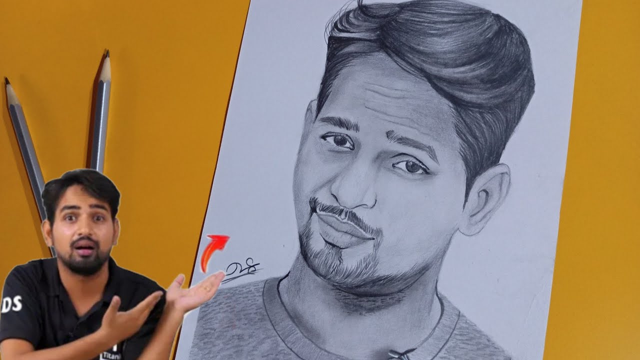 Drawing MR.INDIAN HACKER | Dilraj singh rawat sketch | @mrindianhacker ...