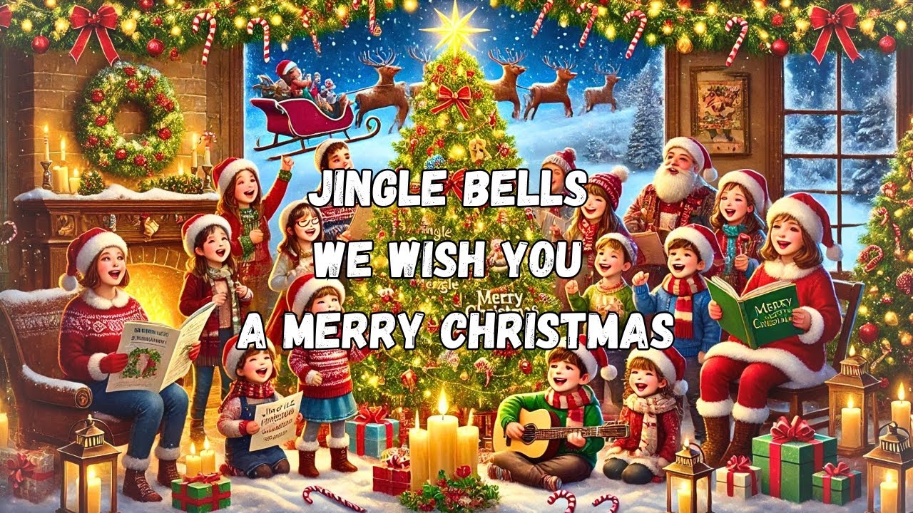 Jingle Bells | We Wish You a Merry Christmas Song with Lyrics | Fun ...