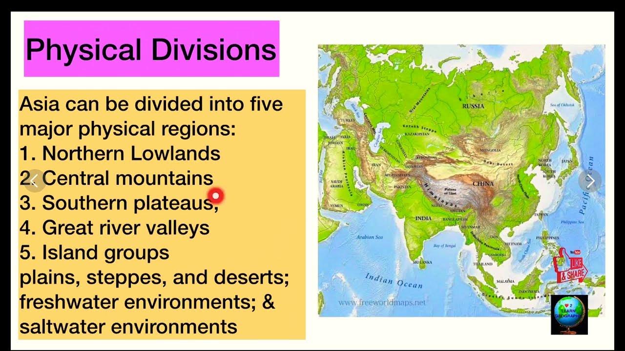 Physical Features of Asia - YouTube