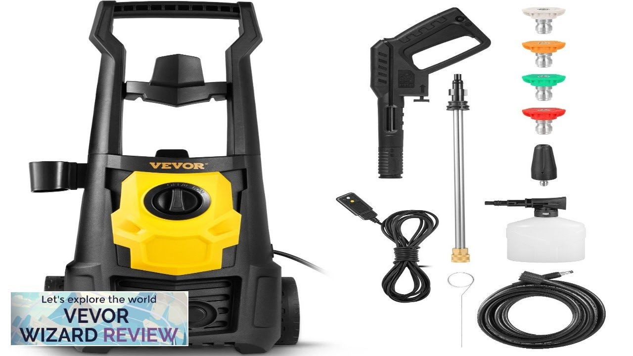 VEVOR Electric Power Washer 2000 PSI Max 1.65 GPM Pressure Washer w ...