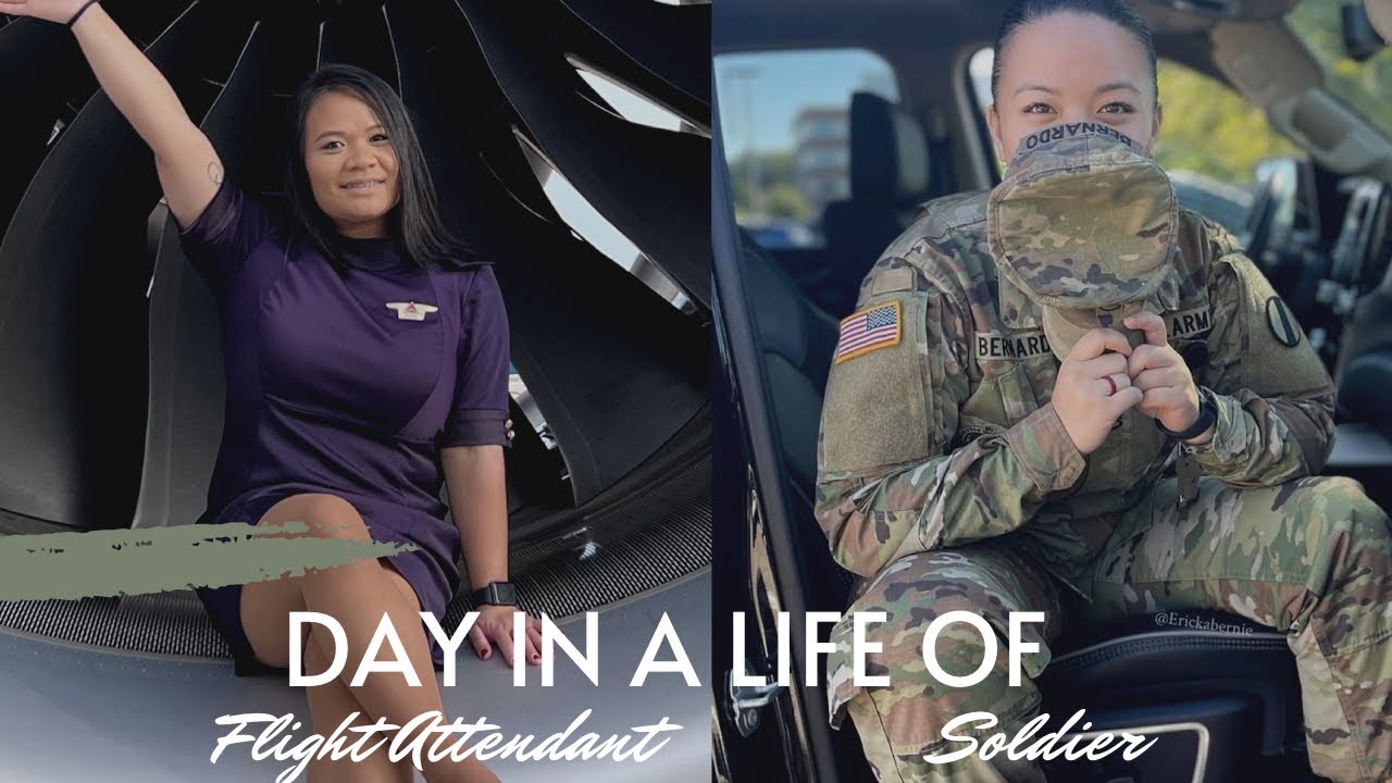 Day In The Life: Flight Attendant VS Soldier - YouTube