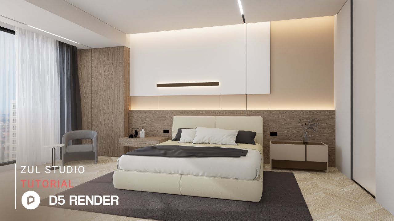 D5 Render realistic interior rendering tutorial | Bedroom 110 - YouTube