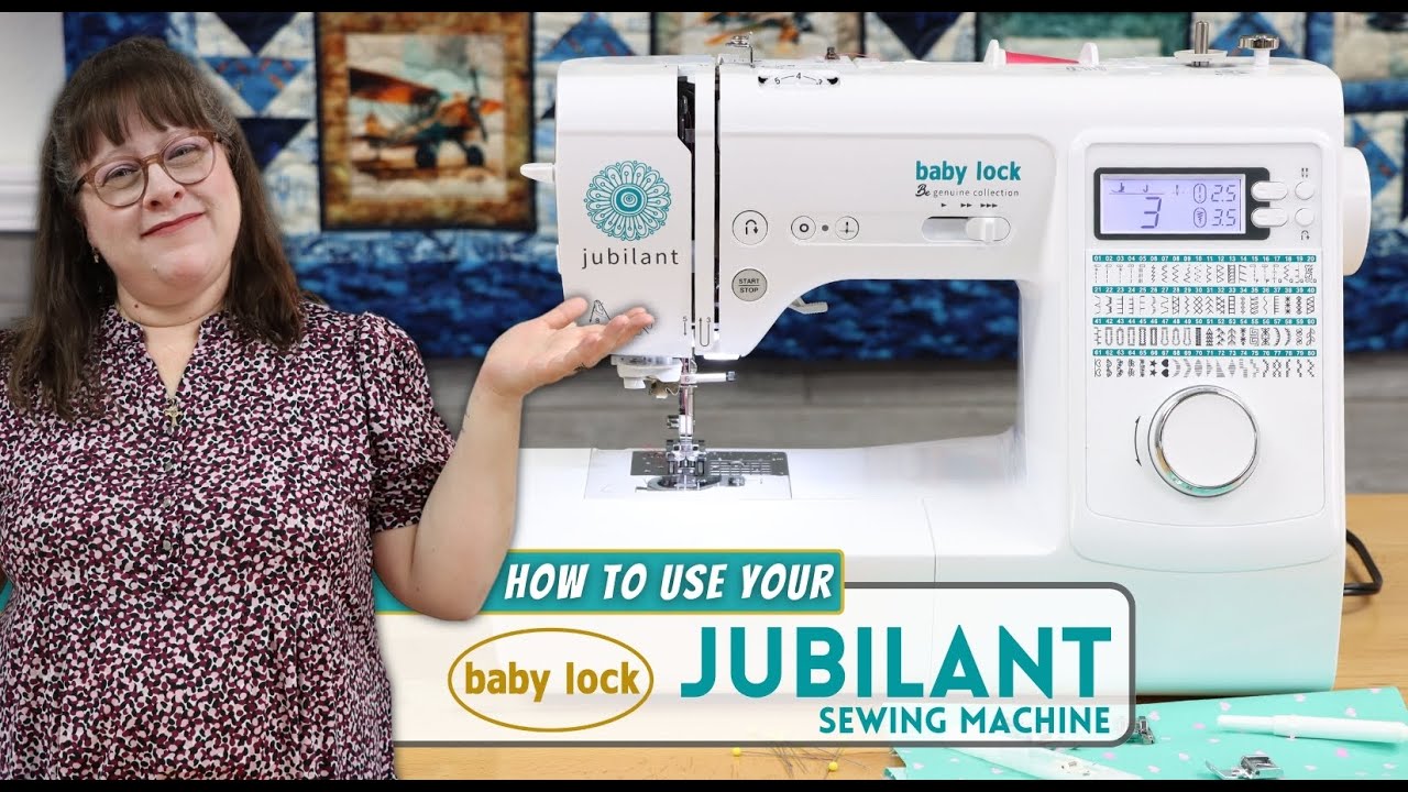 How To Use The BabyLock Jubilant BL80B Sewing Machine! - YouTube