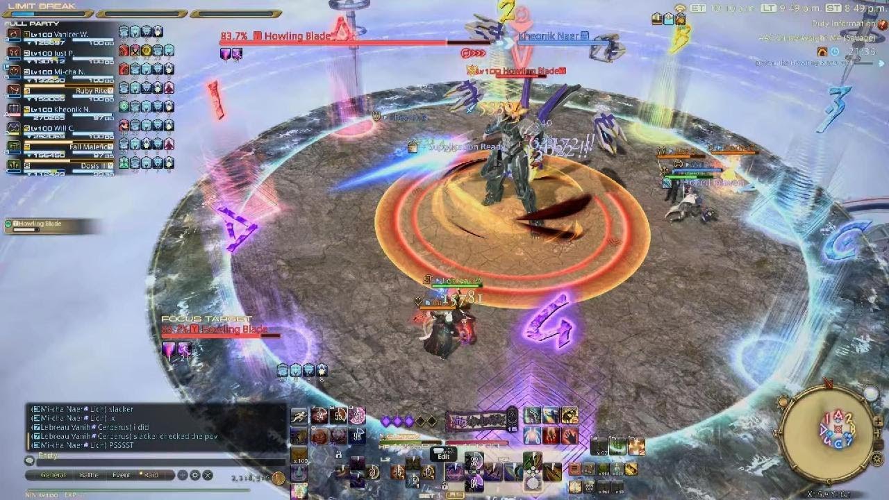 FINAL FANTASY XIV Online FFXIV M8s Ninja POV prog, phase 1 - YouTube