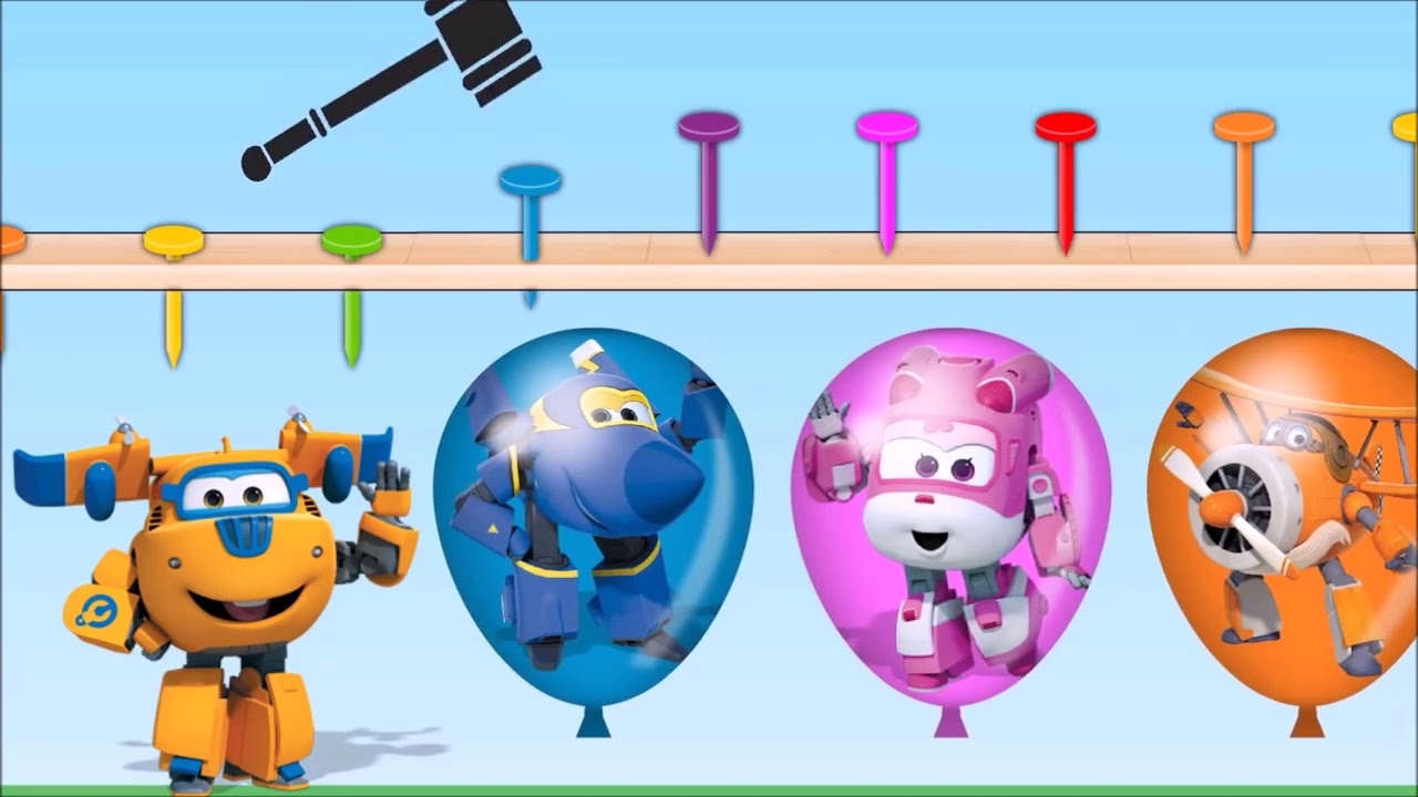 Learning Colors for Kids with Balloons - 3D Cartoons for Kids - YouTube