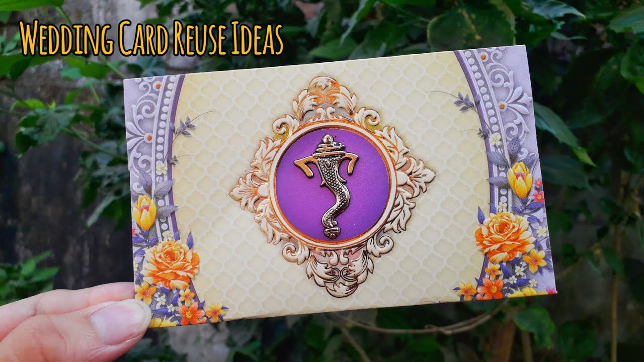 Make envelope from Wedding card | Wedding card Reuse Ideas | - YouTube