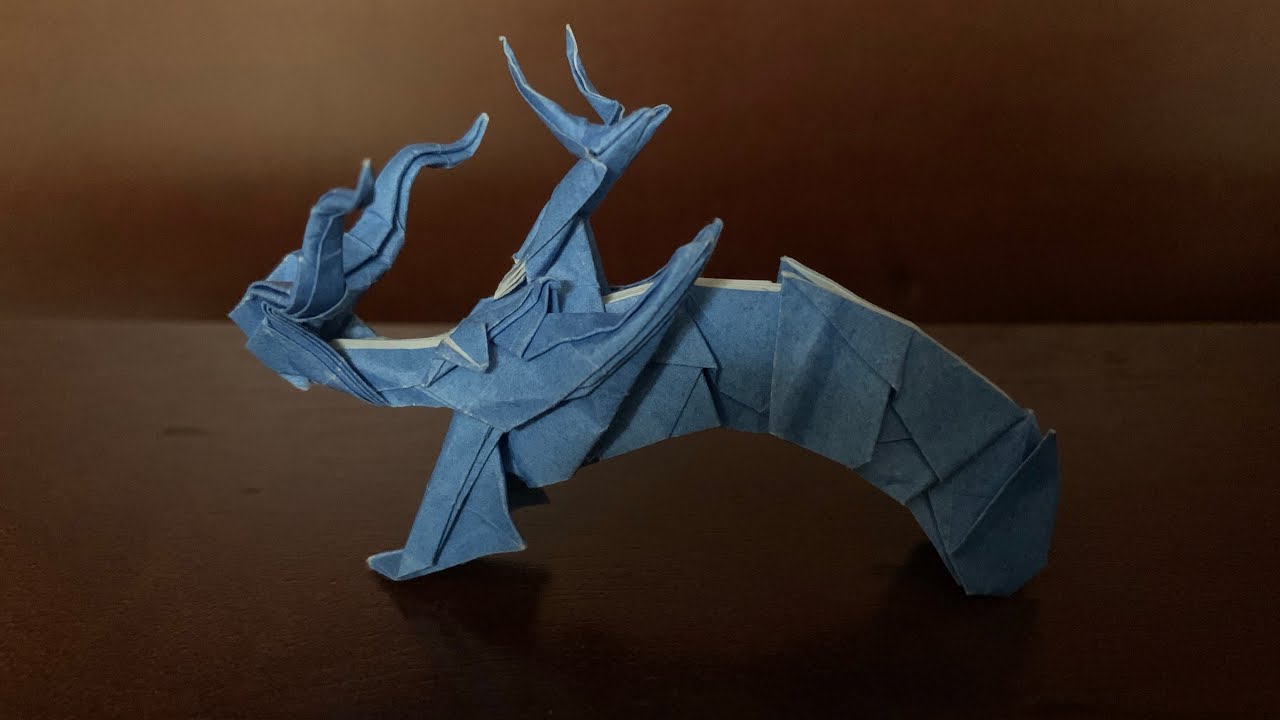 Origami Ryujin 1.2 Head Tutorial (Satoshi Kamiya) Part 1 - YouTube