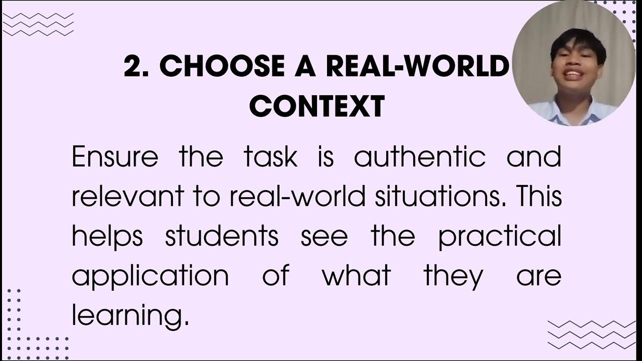 Designing performance task #educationalpurposesonly - YouTube