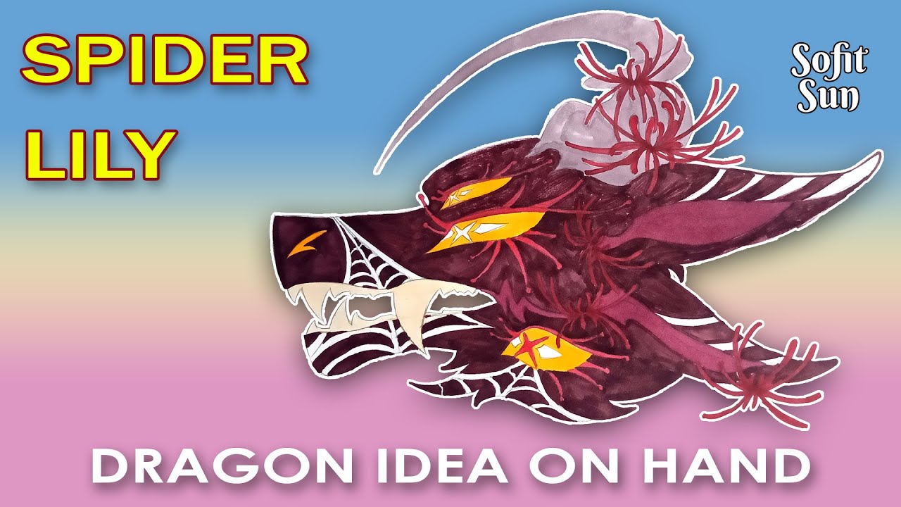 "SPIDER LILY" How to draw an idea for a paper dragon. DIY Sofit ...