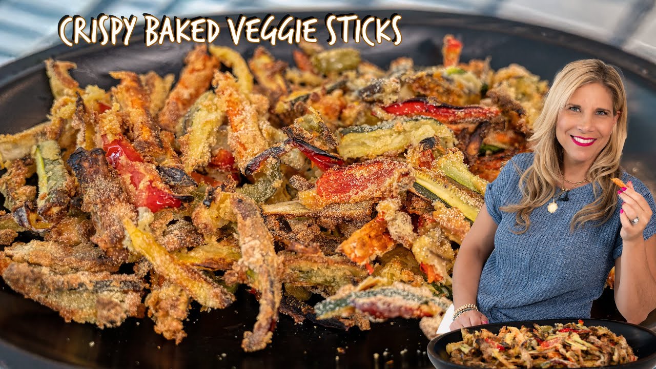 Crispy Baked Veggie Sticks – Healthy & Delicious Snack! - YouTube