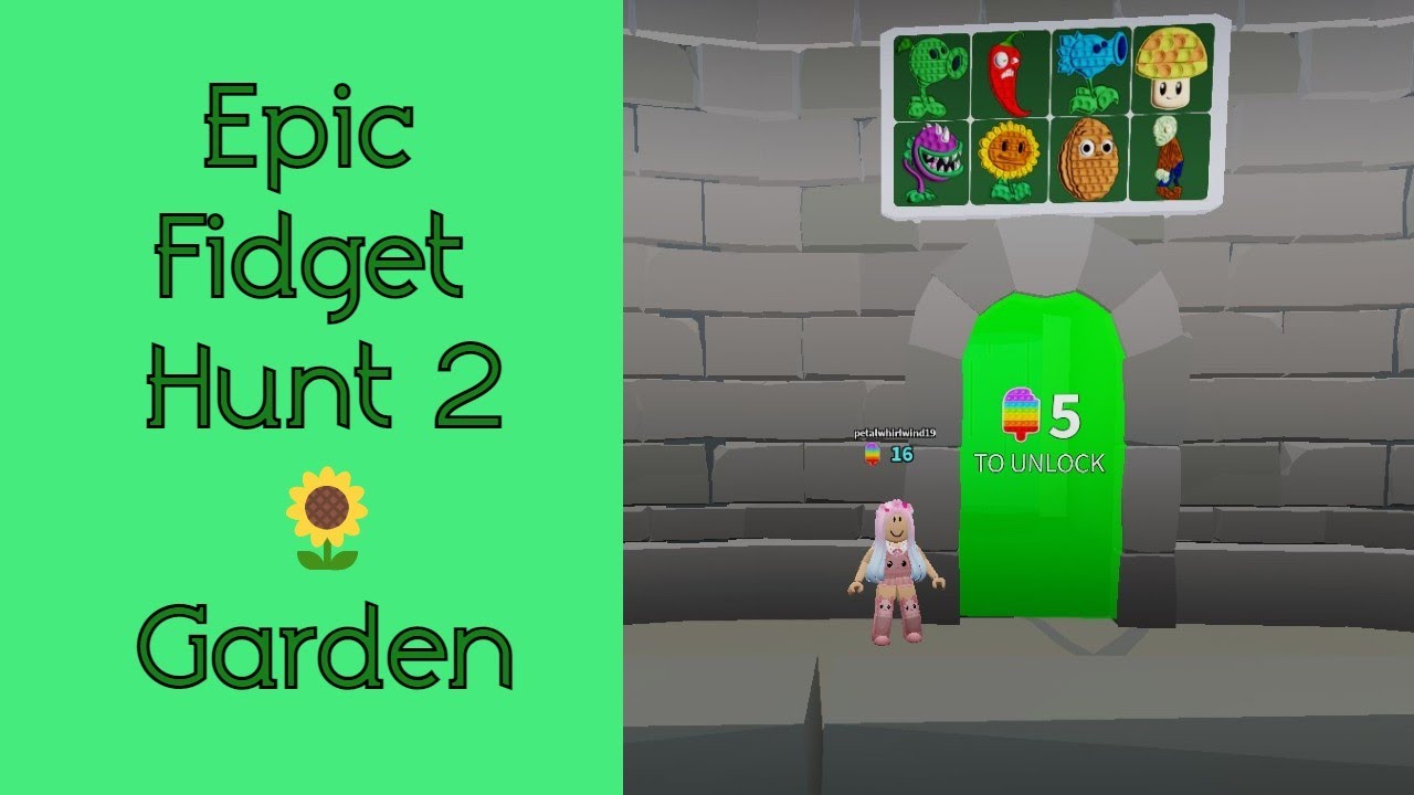 Epic Fidget Hunt 2 | Garden | Tutorial On Finding All 8 Fidgets In ...