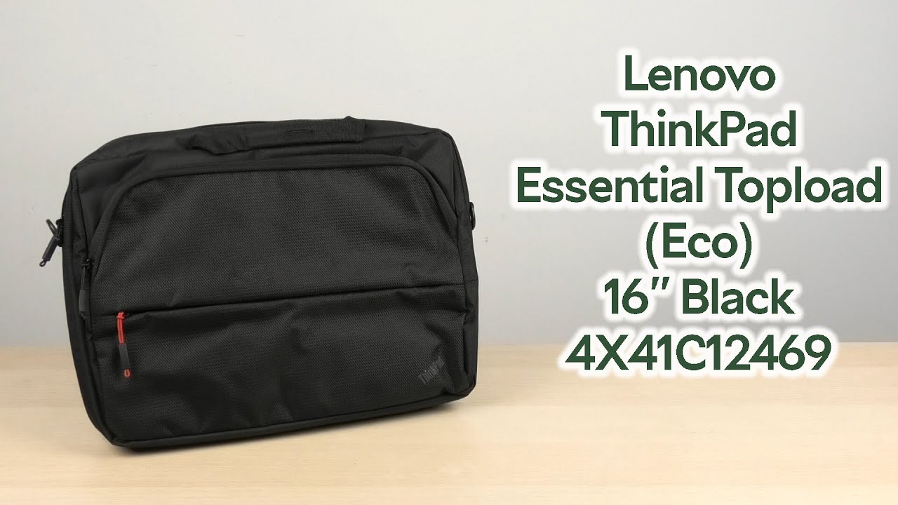 Розпаковка Lenovo ThinkPad Essential Topload (Eco) 16 Black (4X41C12469 ...