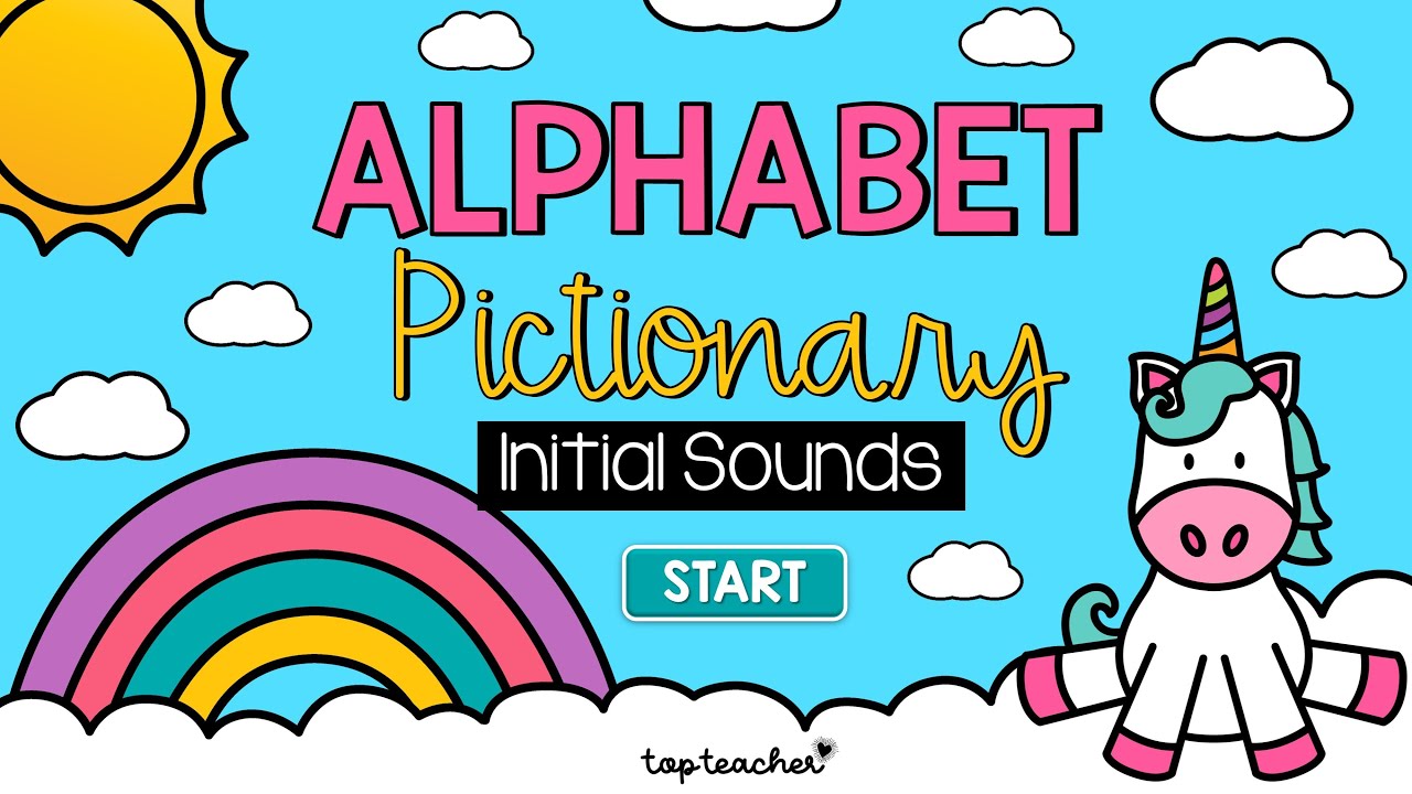 Interactive Initial Sounds Game: Alphabet Pictionary - YouTube