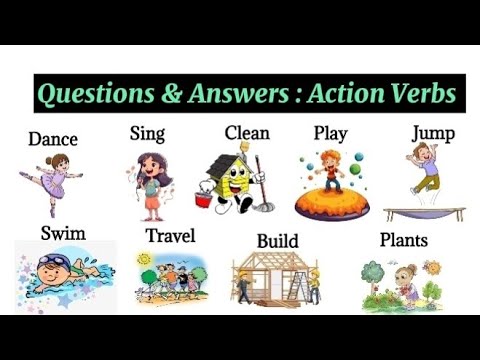 Action Verbs with Sentences || Common Questions and answers ||# ...