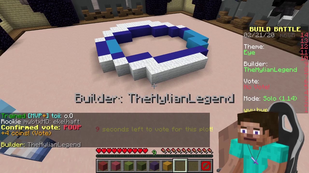 Minecraft: BUILD BATTLE! OLHO E GATO! 👀🐈 - YouTube