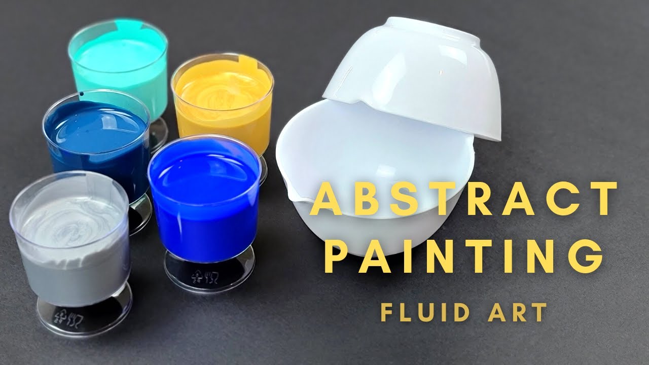 Acrylic Pour Painting | Fluid Art | Easy Abstract Double Cup Pouring ...