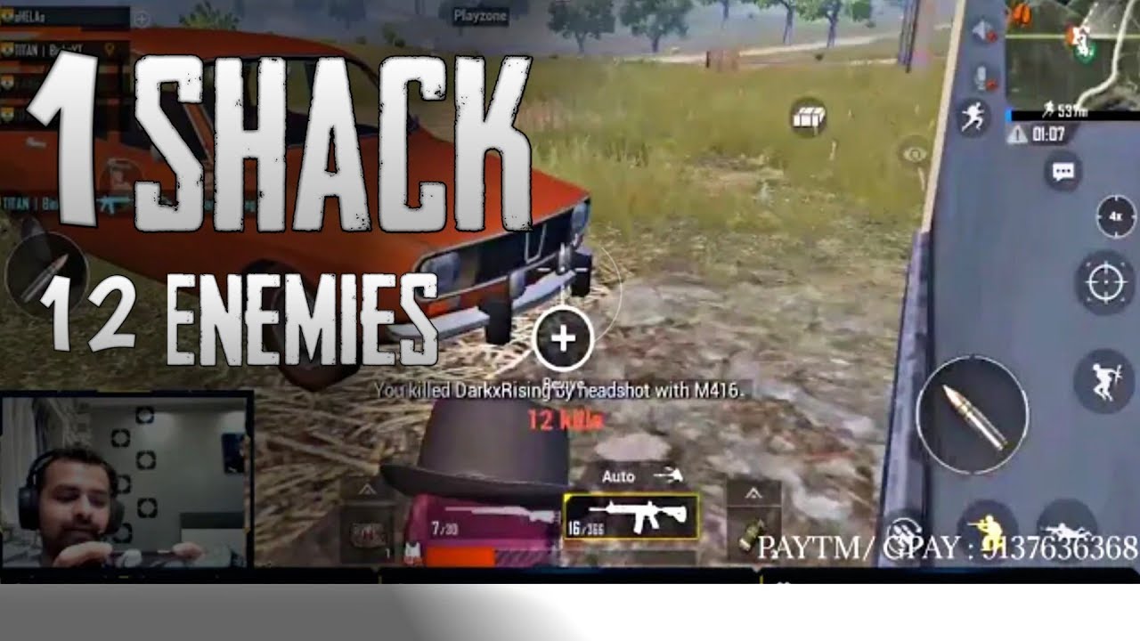 1 Shack 12 enemies , Who will win ?? | NADEKING | INTENSE GAME | PUBG ...