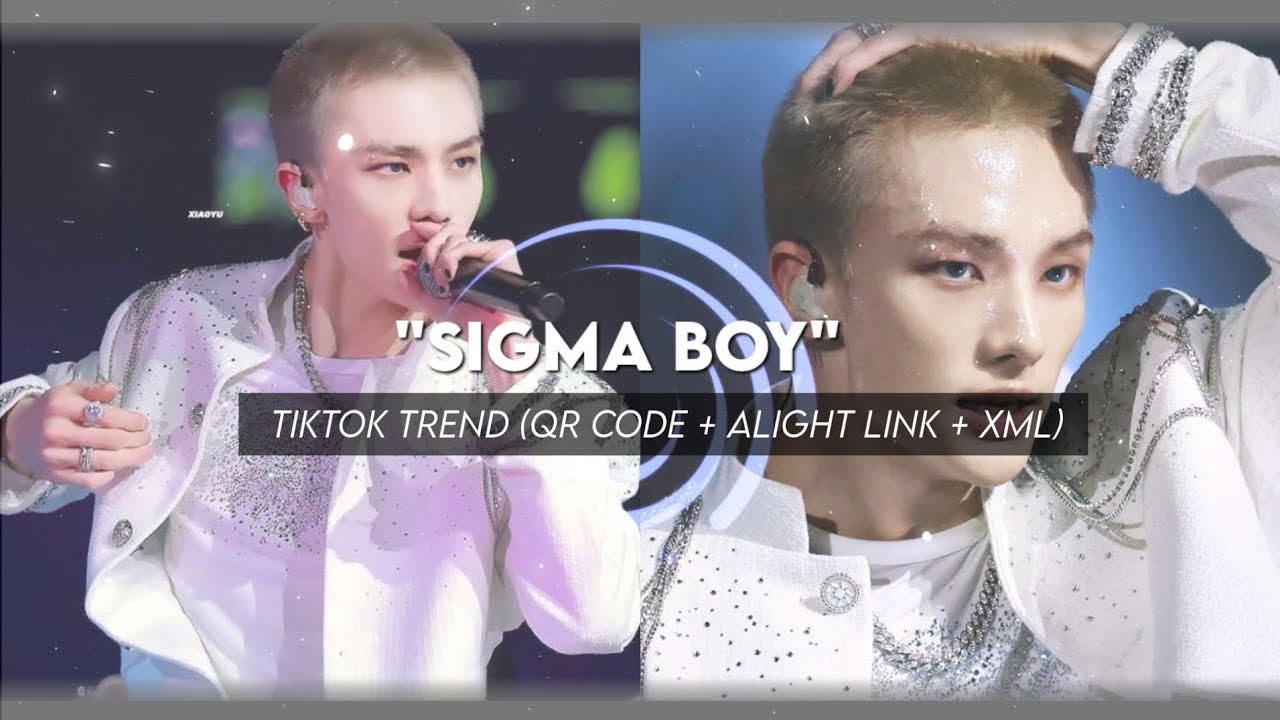 "SIGMA BOY" Tiktok trend edit preset + QR code + XML #preset #kpop ...