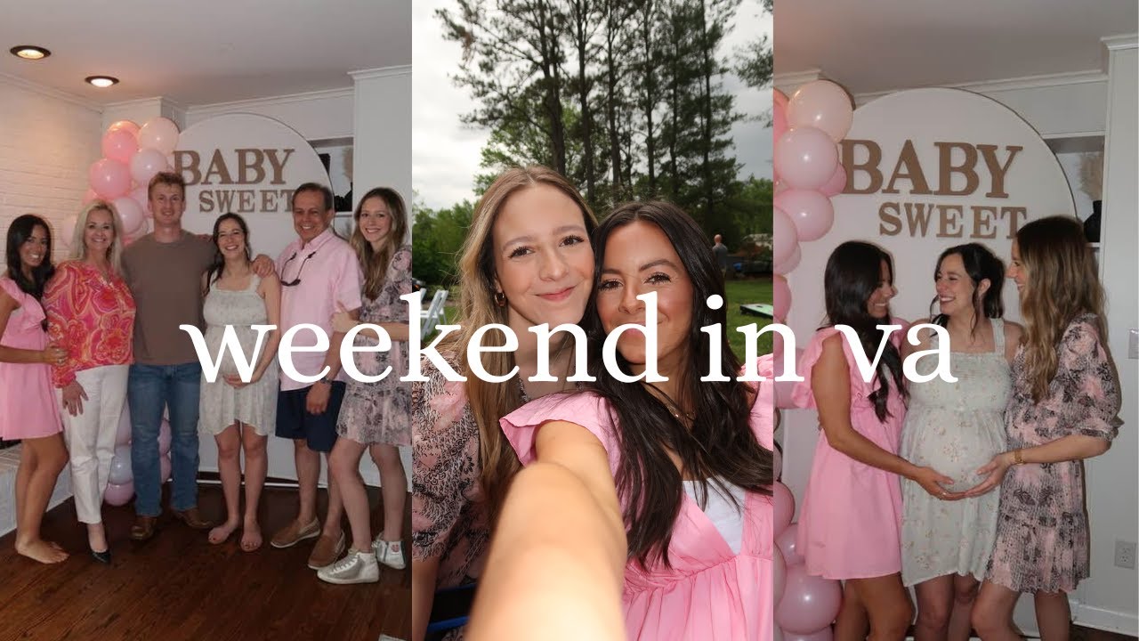 VLOG: Weekend in VA + Baby Shower - YouTube