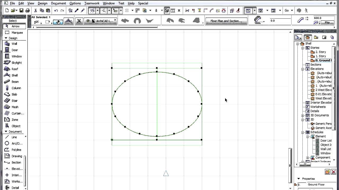 The ARCHICAD Shell Tool - Define contour polygon for shell - YouTube