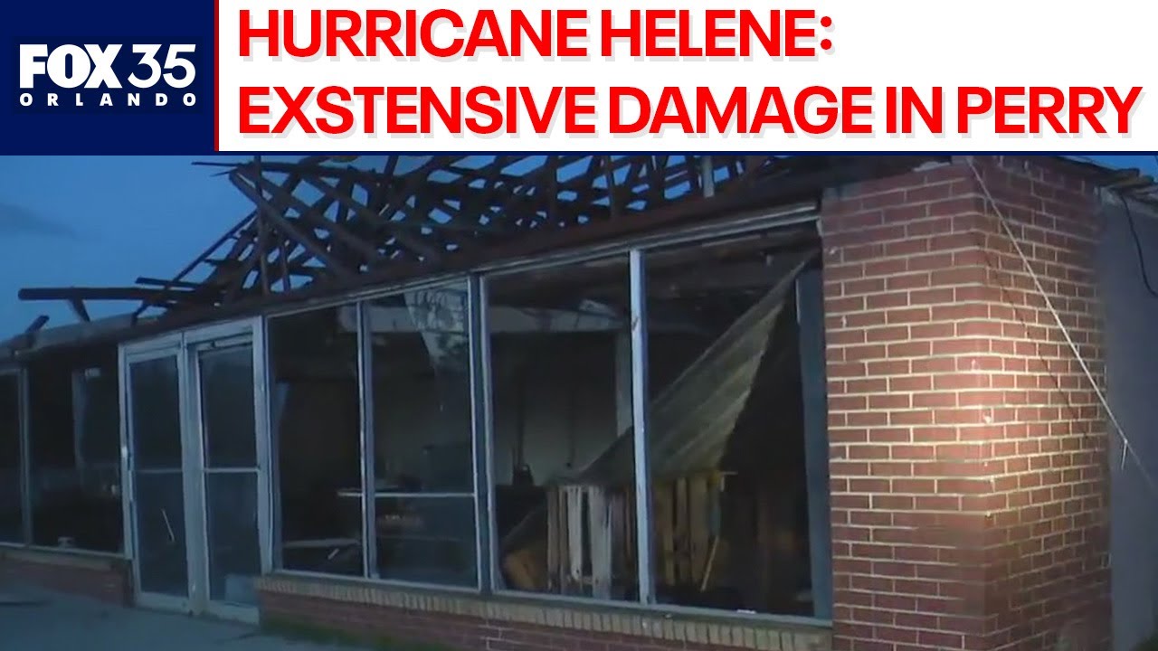 Hurricane Helene damage in Taylor County, not far from where Helene ...