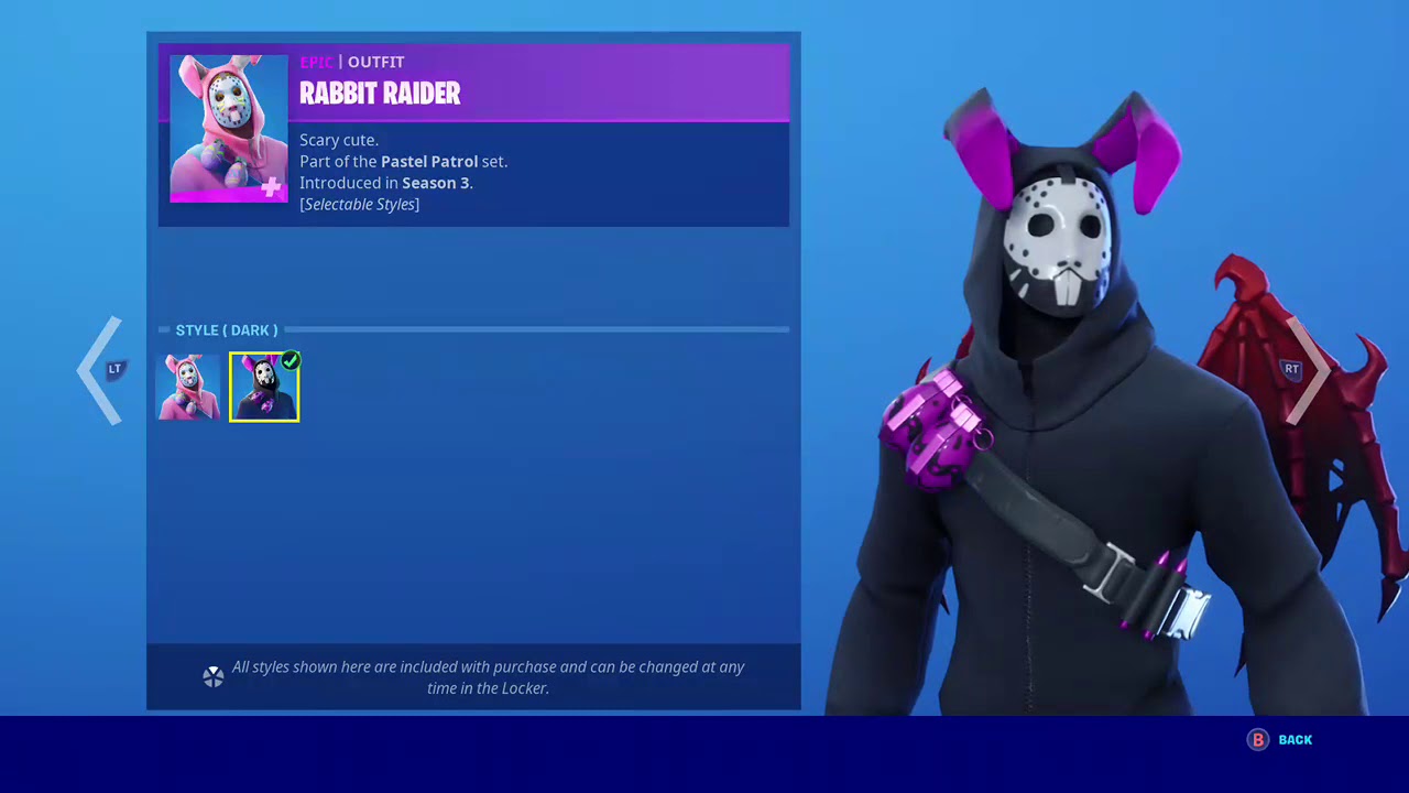 Bunny Brawler and Rabbit Raider are back with new styles! Item Shop 4 ...