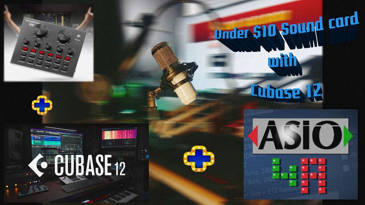 How budget audio interface (V8) work with Cubase 12 - YouTube
