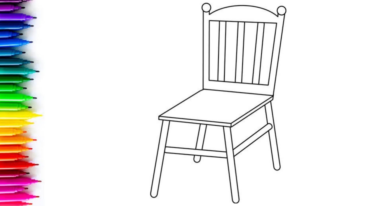 Chair Drawing, Painting & Coloring For Kids and Toddlers_ Kids Art ...