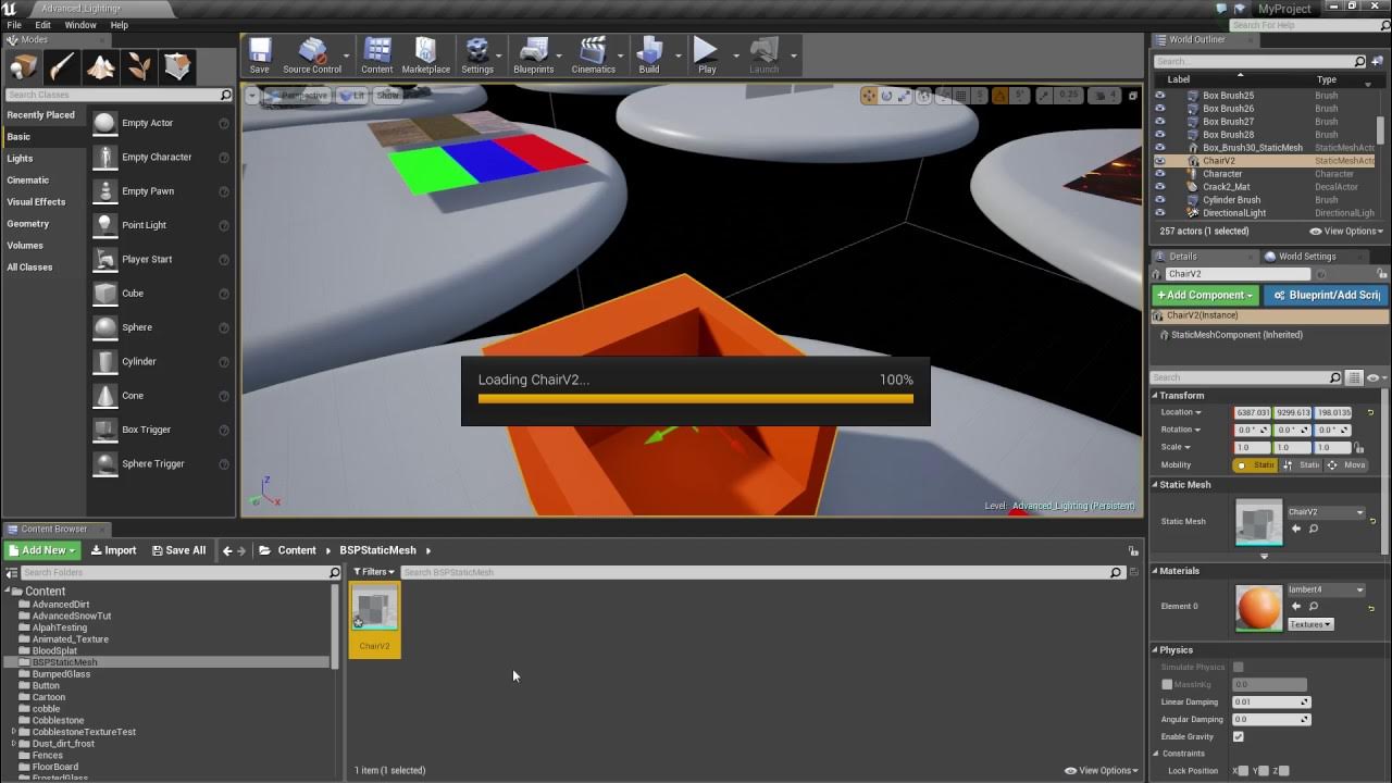 Ue4: BSPs (Converting BSP to static Mesh) - YouTube