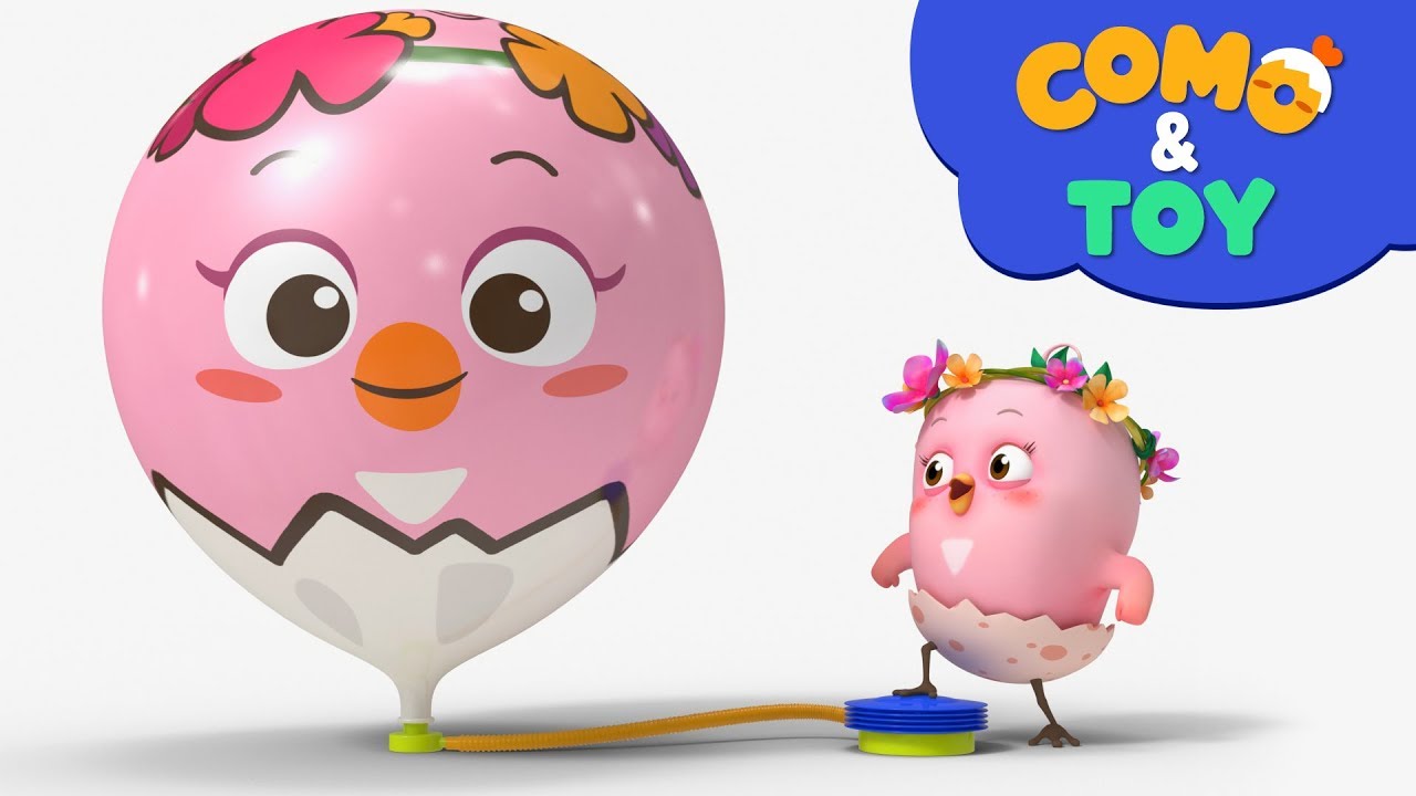 Como | Amazing balloon 2 | Learn colors and words | Cartoon video for ...