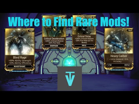 Where to Find Rare Mods! - Warframe - YouTube
