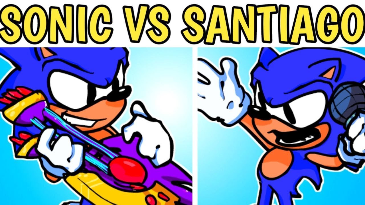 SONIC VS SANTIAGO || SONIC NEW MOD || BOTPLAY || FRIDAY NIGHT FUNKIN ...