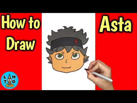 How to Draw Asta | Black Clover | Art Lesson - YouTube