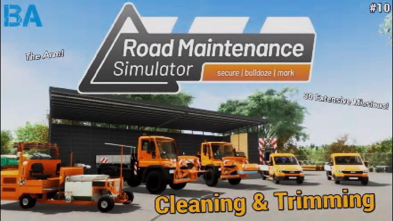 Road Maintenance Simulator #10 - Cleaning & Trimming - YouTube
