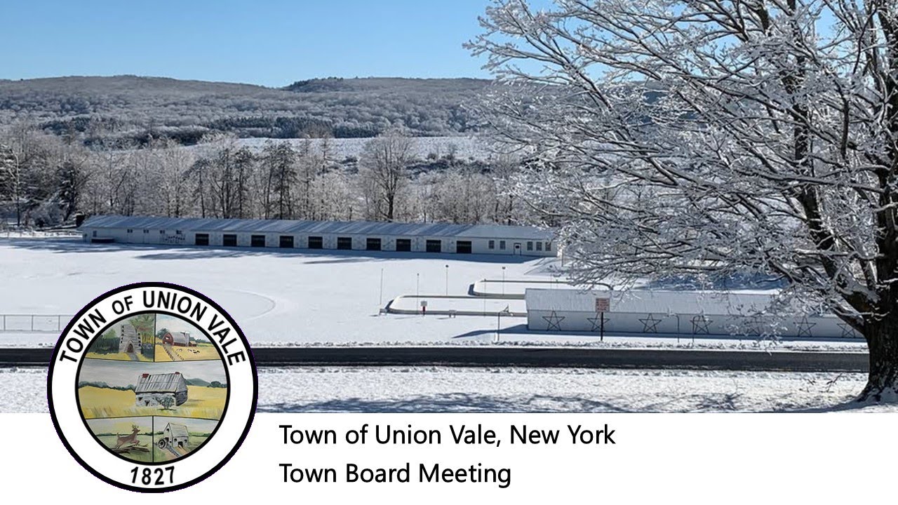 Union Vale Town Board meeting January 7, 2026 - YouTube