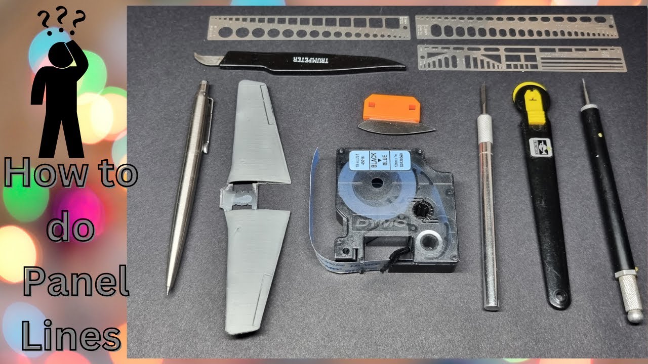 Panel lines, how to do panel lines. #scalemodel #panel lines - YouTube