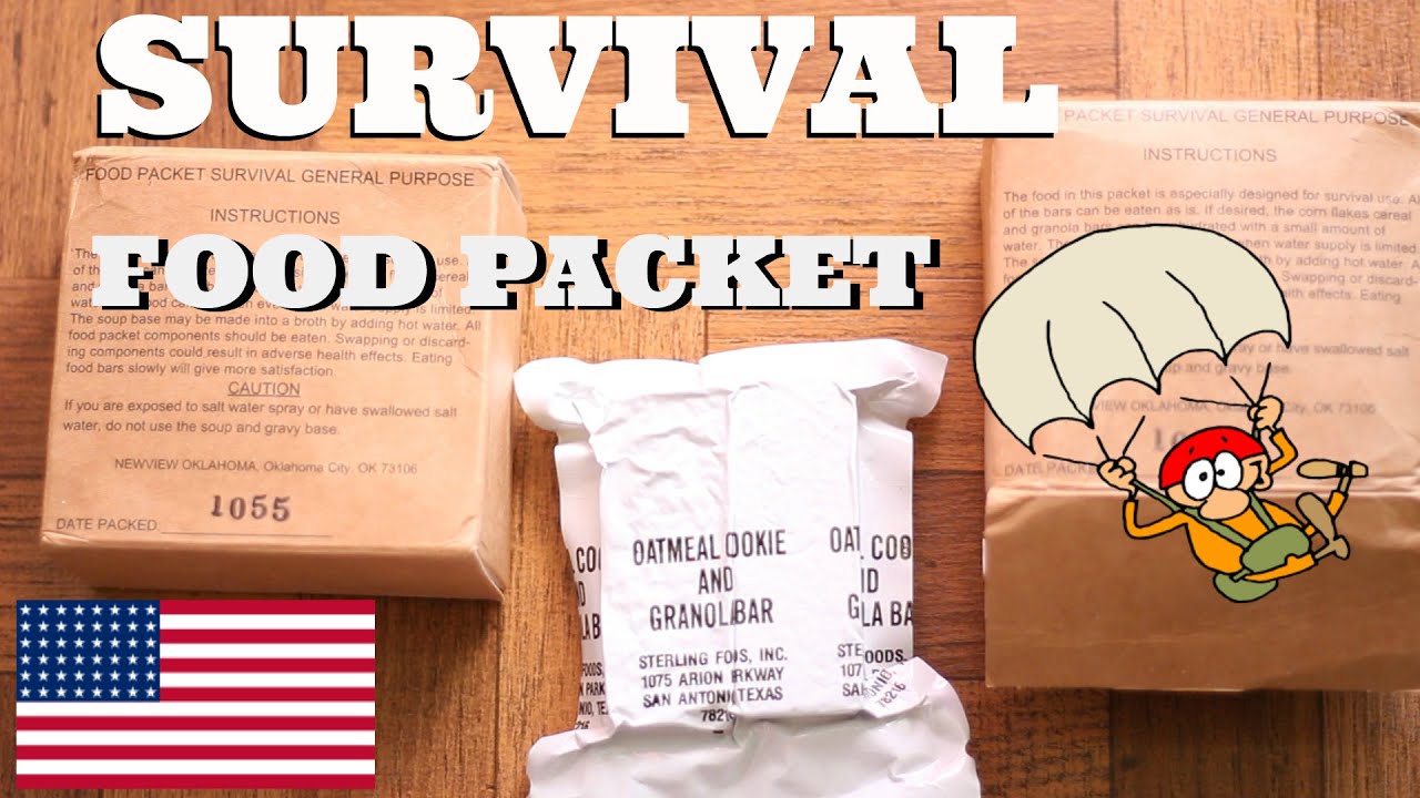 MRE REVIEW: FOOD PACKET SURVIVAL GENERAL PURPOSE GP - HD 1080P - YouTube