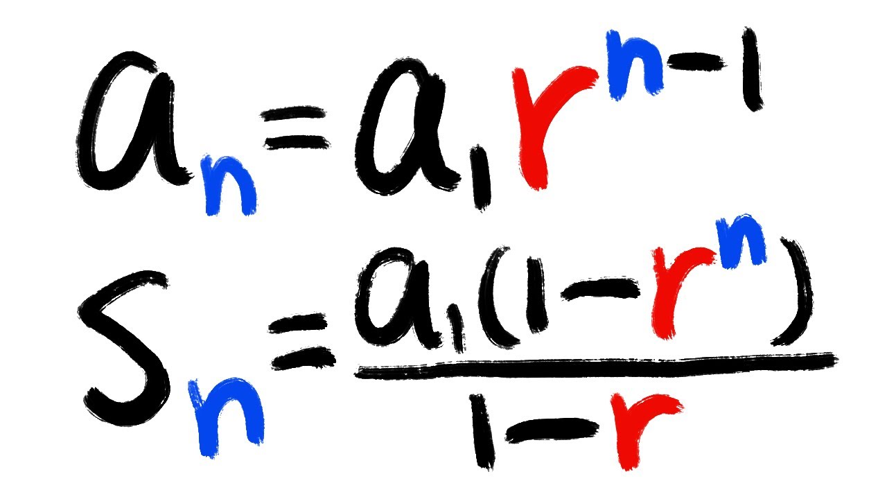 geometric sequence and series (introduction, proof & example) - YouTube